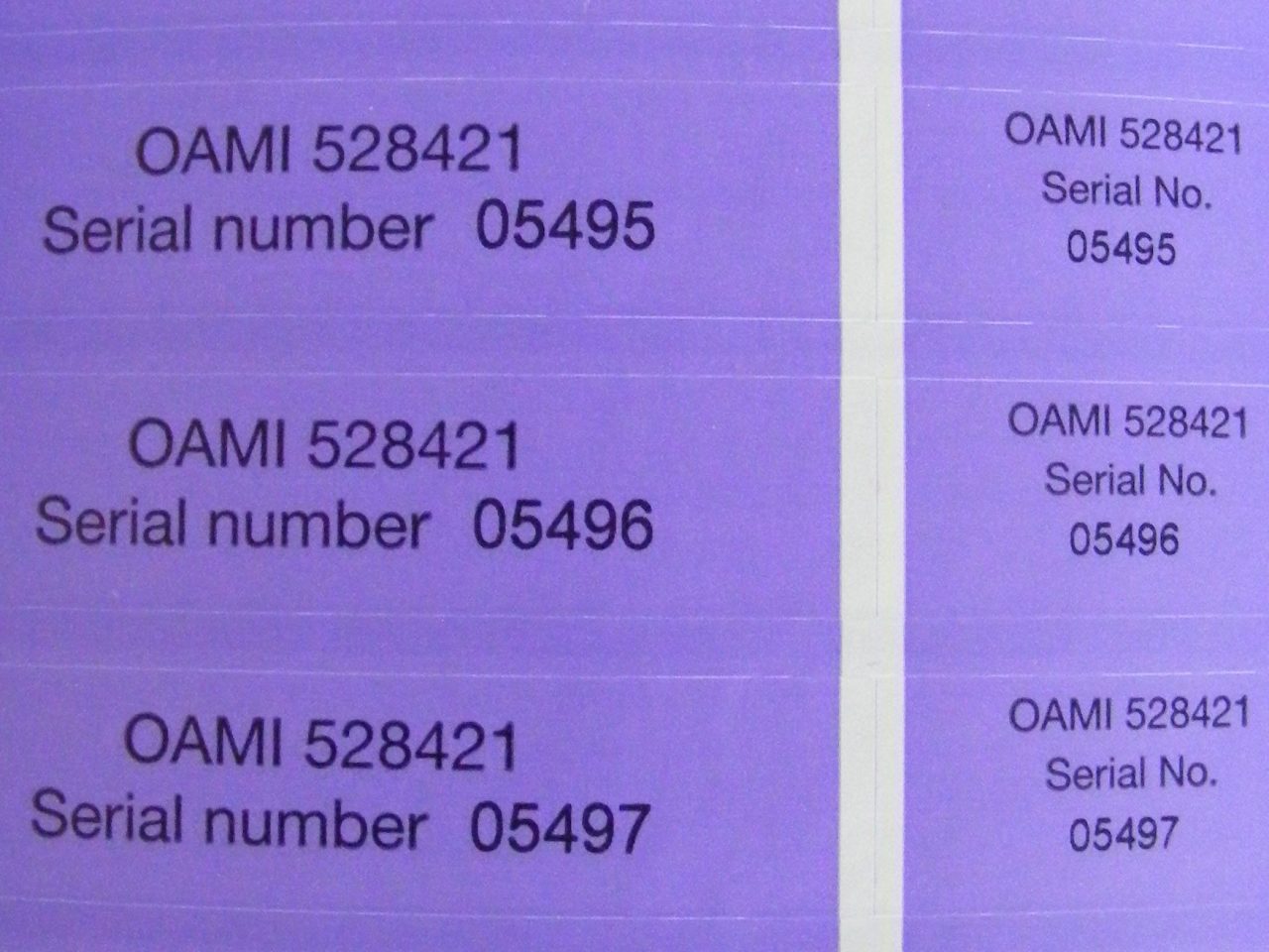 Variable Data Labels: Barcodes & Batch Codes | Anglia Labels